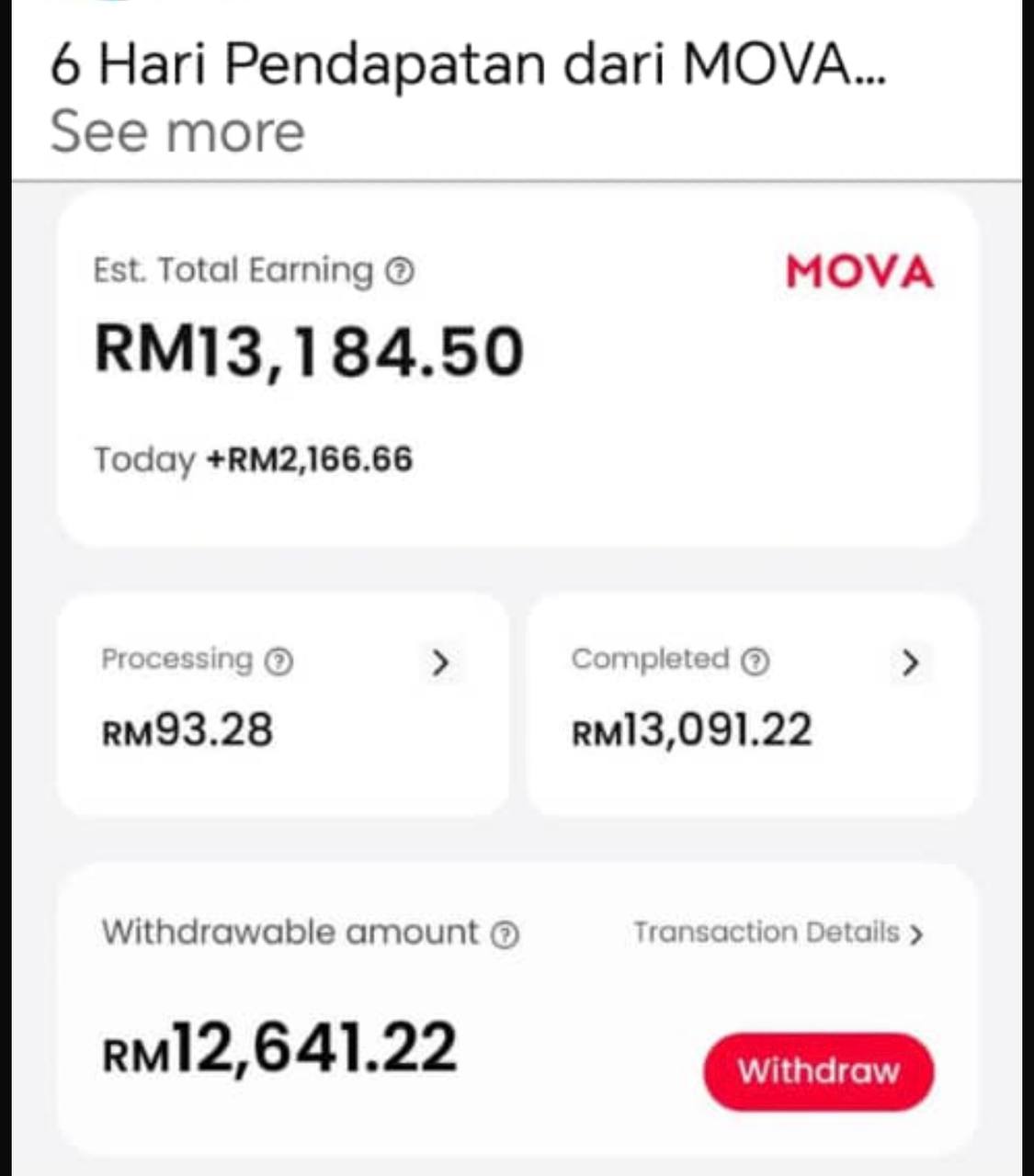 MOVA - Dapatkan Cashback Apabila Shopping di Shopee & TikTok
